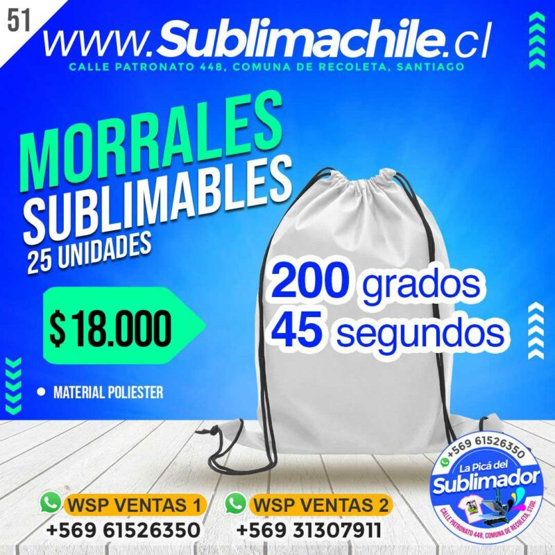 Paragua Sublimable - Sublimachile - Santiago Chile