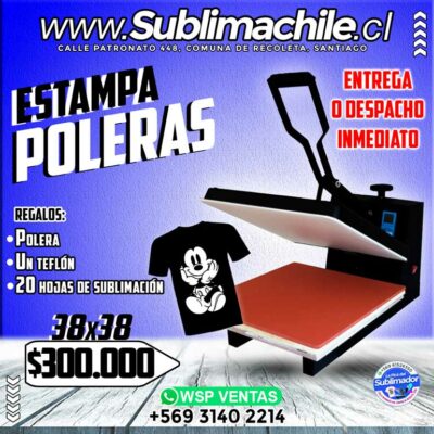 Mini estampadora portatil-CH2102 - Sublimachile - Santiago Chile