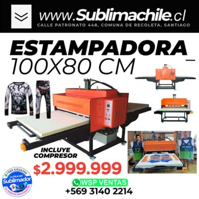 Máquina Sublimadora 100x80cm - Sublimachile - Santiago Chile