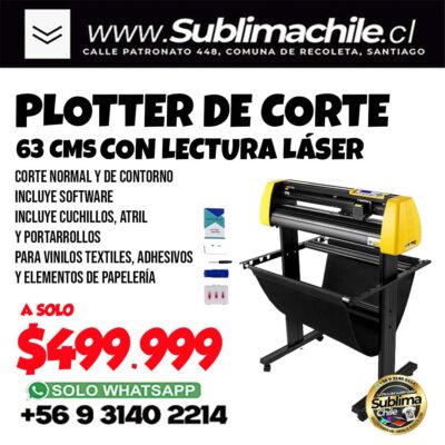 Plotter de Corte 60 cm con lector láser - Sublimachile - Santiago Chile